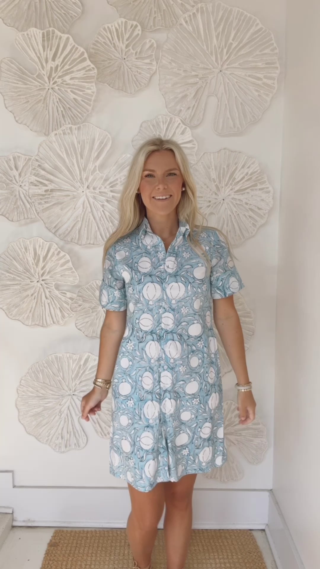 The Amelia Block Print Mini – blueheronboutique